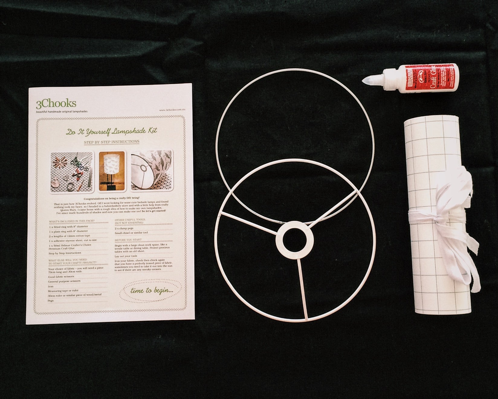 3Chooks Lampshade Making Kit – 3Chooks Lampshades